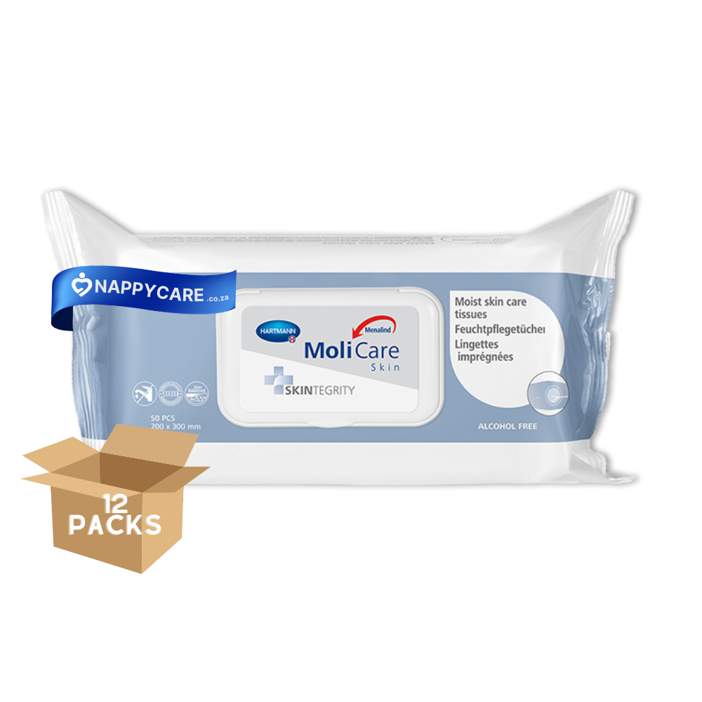 MoliCare Skin Moist Care Tissues (50 units) | nappycare.co.za